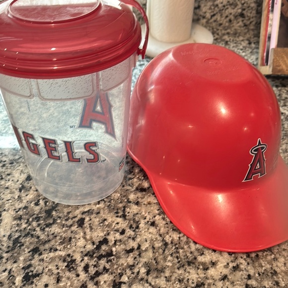 Other | Angels Red Nacho Helmet And Popcorn Container | Poshmark